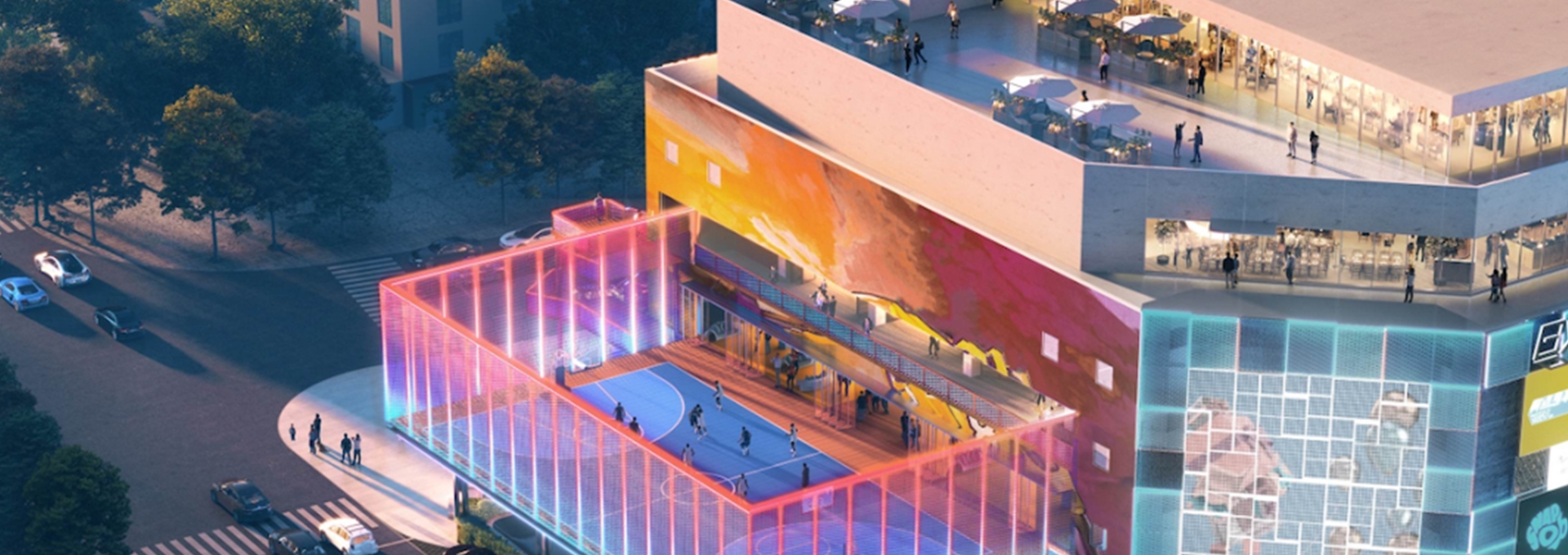 第二座年轻力中心「北京THE BOX朝外」 这次依旧不走寻常路-空间印象商业空间设计公司